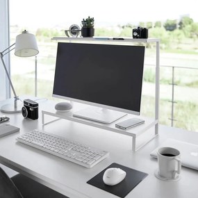 Bílý kovový stojan na monitor Tower – YAMAZAKI