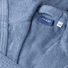 Bavlněný froté župan Comfort tmavě modrý Velikost: S-M