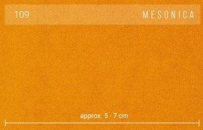 Pohovka dvoumístná toro 187 cm samet žlutá MUZZA