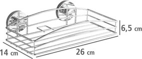 Koupelnová polička Vacuum-Loc - chromovaná ocel, WENKO