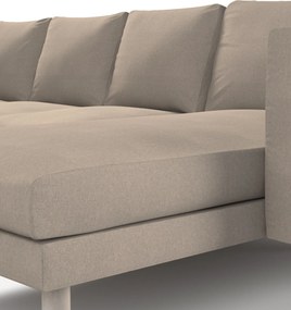 Potah na pohovku IKEA Norsborg 4-místná se šezlongem barva béžová látka pletený vzor