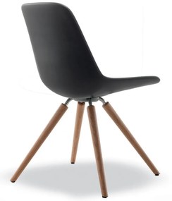 TONON - Židle STEP SOFT TOUCH s dřevěnou podnoží