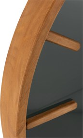 Dřevěné černohnědé hodiny Herve M - Ø60*5 cm