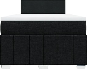 Box spring postel s matrací černá 120x190 cm textil 3289302