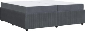 Rám postele Tmavě šedá 200 x 200 cm textil 3398439