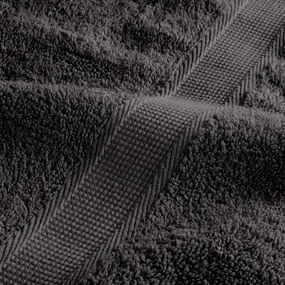 Prémiové ručníky do sprchy SOLUND 4 ks antracitové 70x140 cm 600 g/m² 137161