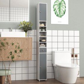 Costway Koupelnová skříňka vysoká skříňka úzká koupelnová skříňka
