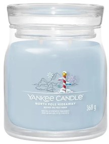 Yankee Candle Svíčka Yankee Candle 368 g – North Pole Hideaway, modrá barva, sklo