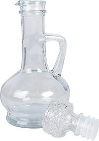 Dekorační skleněná lahvička karafa se zátkou - 225 ml
