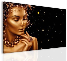 Malvis ® Obraz žena zlaté odstíny Velikost: 100x60 cm