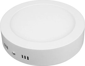 T-LED Bílý přisazený LED panel kulatý 170mm 12W Barva světla: Studená bílá 10285