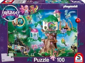 SCHMIDT Puzzle Playmobil Ayuma: Kouzelný les víl / 100 dílků / 36,1 ×