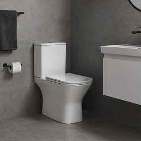 Invena Livion, WC kombi mísa s nádržkou včetně splachovací soupravy, tornado techn., sedátko s pomalým zavíráním, INV-CE-82-K01-J