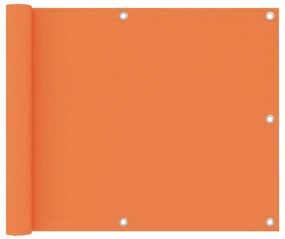 135046 vidaXL Balkónová zástěna oranžová 75 x 500 cm oxfordská látka