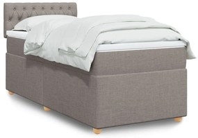 Box spring postel s matrací taupe 90x190 cm textil 3288846