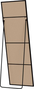 Zrcadlo Benicia 150x50 cm – černá-matt