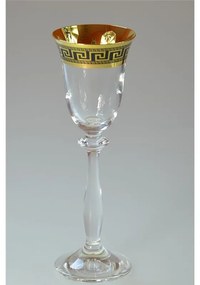 BOHEMIA ANGELA VERSO GOLD SKLENICE NA DESTILÁTY 60 ML SADA 6 KS