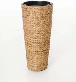 Květináč CLASSIC ROUND, vodní hyacint, výška 60 cm, natur