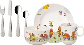 Příbory a nádobí pro děti Hungry as a Bear 7 dílů