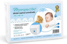 Bellatex Míša dětské prostěradlo se zátěrem Bílá 60x120 cm
