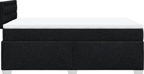 Box spring postel s matrací černá 120x200 cm textil 3285871