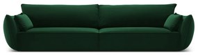 Tmavě zelená sametová pohovka 248 cm Vanda – Mazzini Sofas