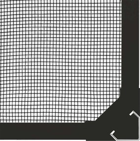 vidaXL Magnetická okenní síť proti hmyzu 130 x 150 cm [153855] Barva: antracitová