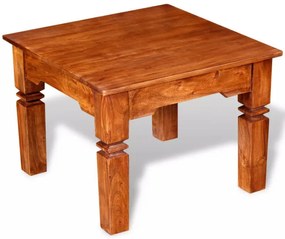 Konferenční stolek masivní dřevo 60 x 60 x 45 cm,  244048 HangarStore.cz