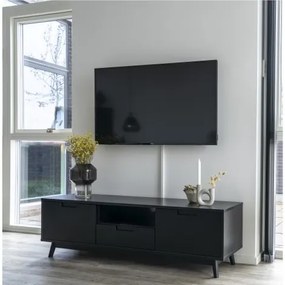 Komoda TV COPENHAGEN 150x38 cm, celá černá  House Nordic 2501003