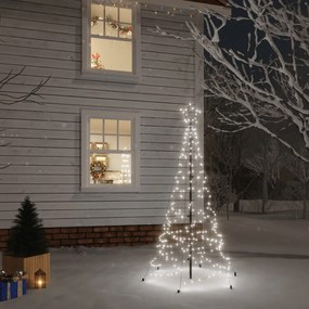 343567 vidaXL Vánoční strom s hrotem 200 studených bílých LED diod 180 cm