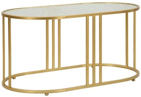 Designový konferenční stolek Baroness 90 cm zlatý