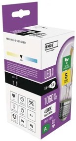 Emos lighting LED žárovka Filament A60 A CLASS/ E27 / 5 W (75 W) / 1 060 lm / neutrální bílá 1525283412