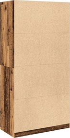 Šatní skříň old wood 100 x 50 x 200 cm kompozitní dřevo 3307772