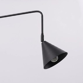 Sollux Lighting Nástěnné svítidlo NOX 2 černé s vypínačem