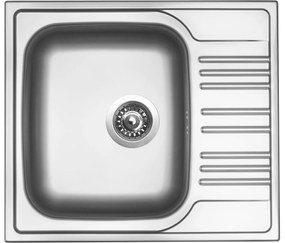 Nerezový dřez Sinks STAR 580 V 0,6mm matný