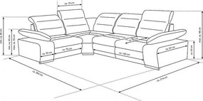 Casarredo - Komfort nábytek Rohová sedací souprava ISLAND MINI výběr látek SK1