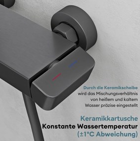 design sprchová i vanová baterie DOPORRO Arvexa - šedá