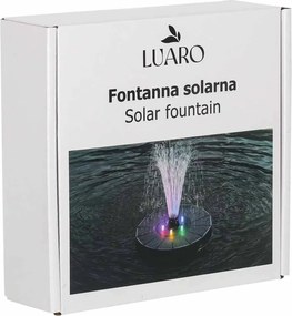 Solární plovoucí fontána - LUARO KX2855 - 16 cm - RGB LED