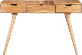 Toaletní stolek se zrcadlem 112 x 45 x 76 cm masivní akácie 323590