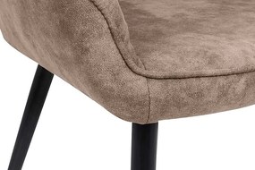 Designové křeslo Esmeralda šedobéžové-taupe