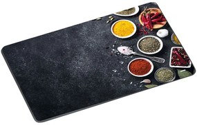 Skleněné krájecí prkénko SPICES 38x28,5 cm černé