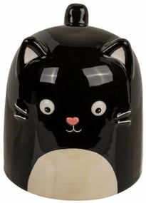Keramický hrnek Kočka, 540 ml, černá
