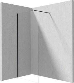 Deante Prizma sprchová zástěna walk-in 80 cm černá matný/průhledné sklo KTJ_N38P