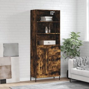 vidaXL Skříň highboard 69,5 x 34 x 180 cm kompozitní dřevo [3190030] Barva: kouřový dub