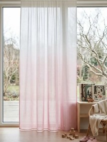 Sinsay - Poloprůhledná záclona s ombre efektem - růžová