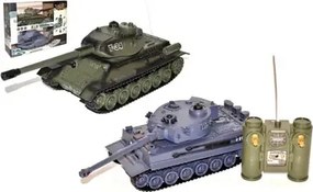 WIKY Sada 2 RC tanků / RC tank / 27 MHz a 40 MHz / se zvukem a světlem