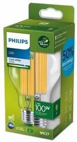 Philips 8719514435735 led filamentová žárovka 1x7,3w/100w | e27 | 1535lm | 4000k - čirá, ultra efficient
