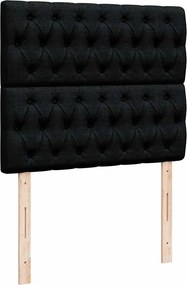 Box spring postel s matrací černá 120x190 cm textil 3292004
