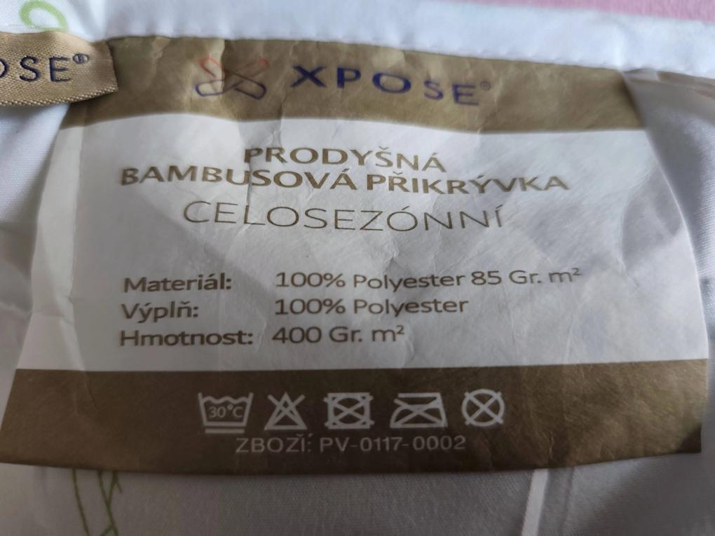 Velmi mne zklamalo, že jsem kupovala výrobek, který má v popisu uvedeno Složení	40% bambusové vlákno, 60% PES, ale na produktu je u materiálu potahu i výplně uvedeno 100% PES. Přikrývky jsem potřebovala rychle pro vnučky, jinak bych je vrátila. Prát je podle etikety možné jen na 30°C, ale eshop také uvádí jiné hodnoty. 